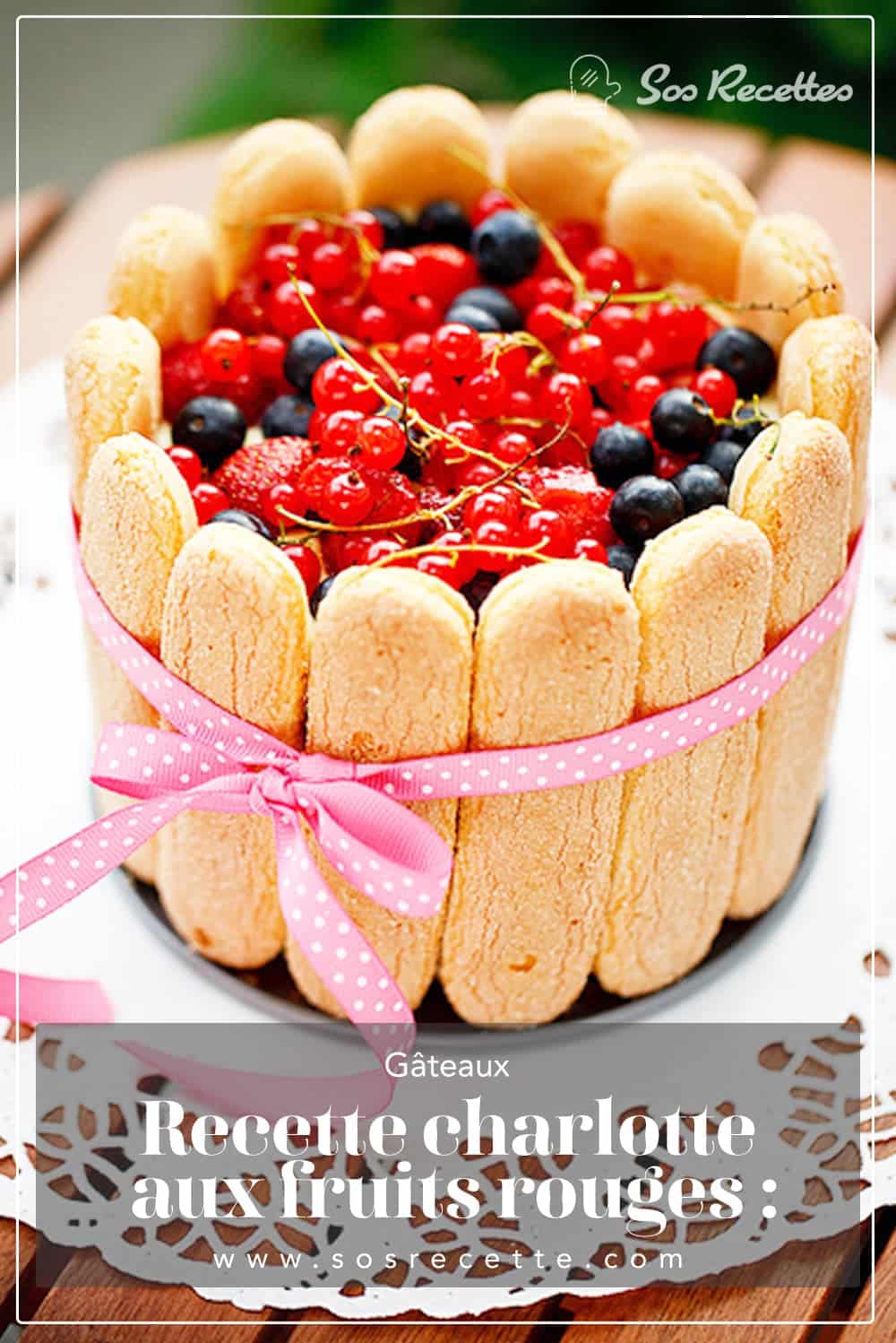 Recette charlotte aux fruits rouges - Sos Recette