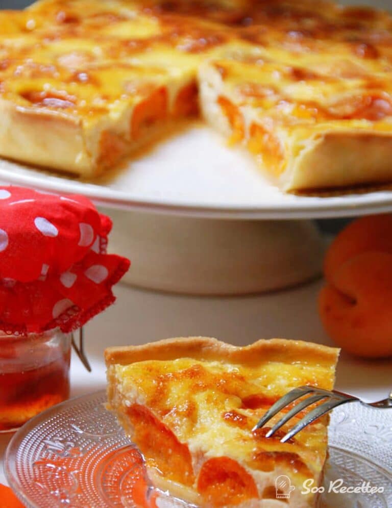 Tarte aux Abricots amandine - Sos Recette