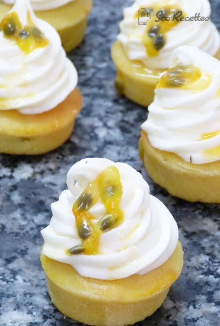 Cupcakes aux fruits de la passion - Sos Recette