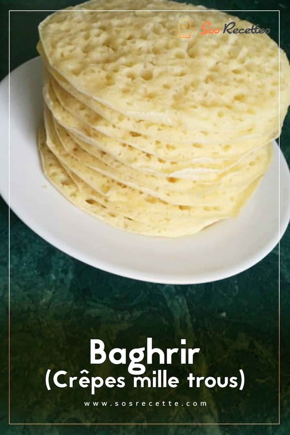 Recette des Crêpes aux mille trous ou Baghrir - Sos Recette