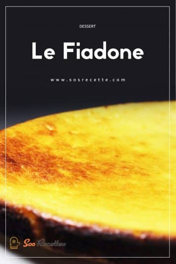 Le Fiadone - Sos Recette
