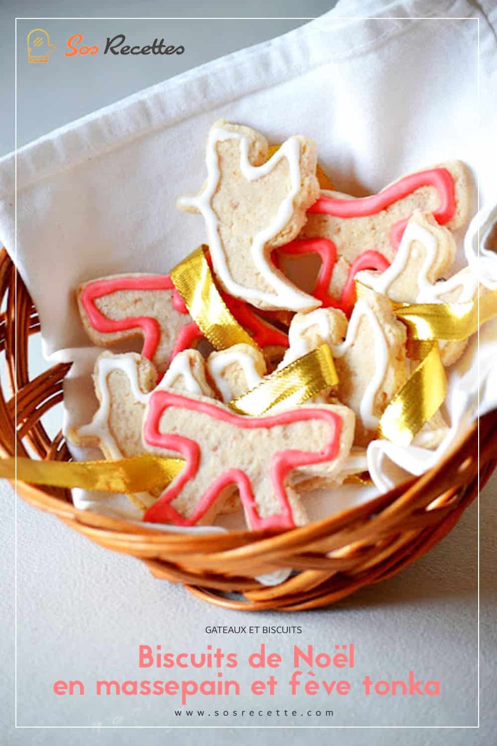 Biscuits de Noël en massepain et fève tonka - Sos Recette