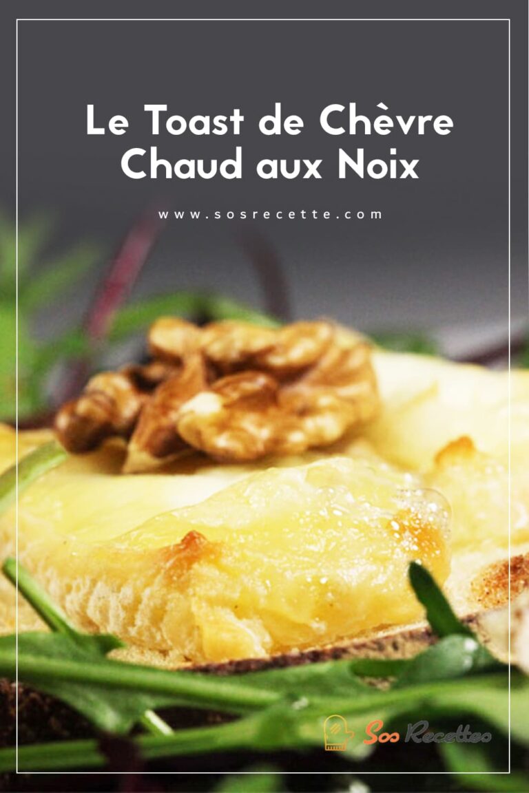 Le Toast de Chèvre Chaud aux Noix - Sos Recette