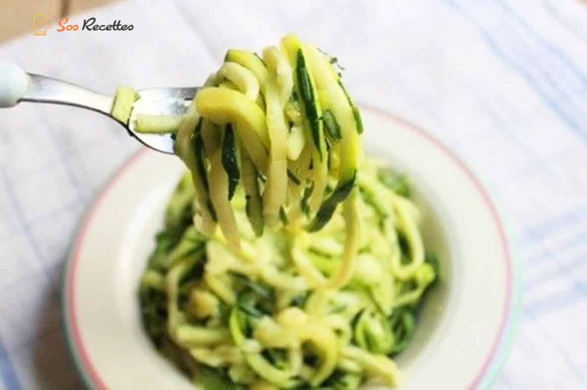 Spaghetti de courgettes - Sos Recette