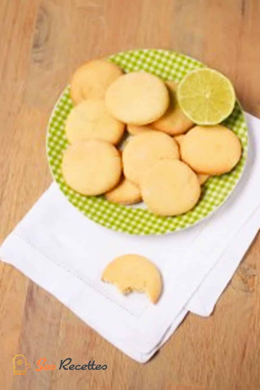 Biscuits à l'huile d'olive et citron vert - Sos Recette