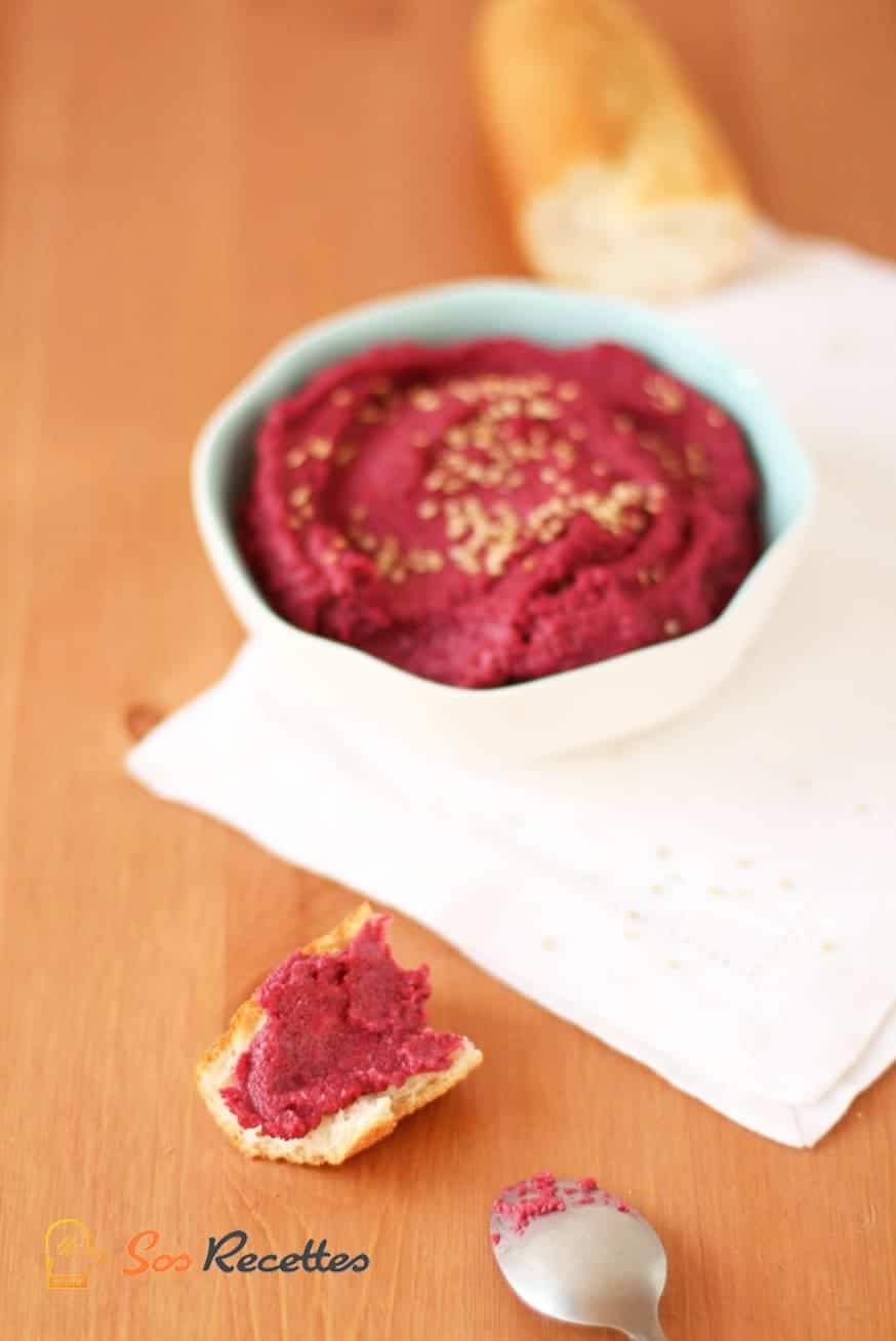 Dip à la betterave et au sésame - Sos Recette