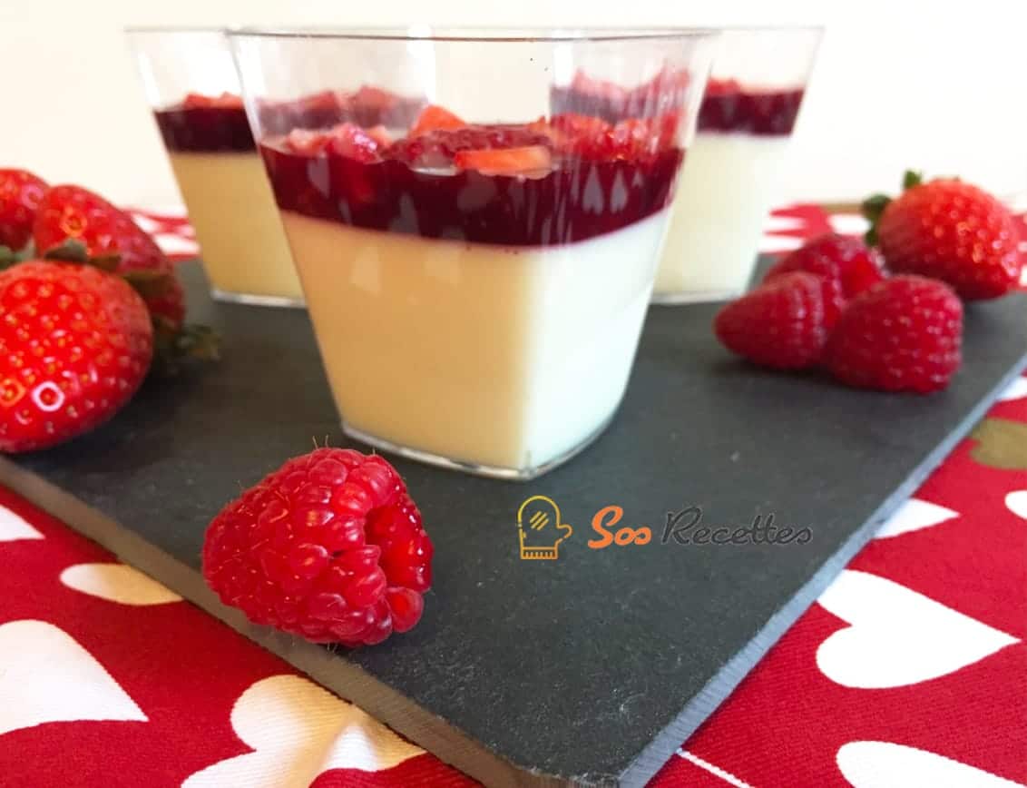 Panna Cotta aux fruits rouges - Sos Recette