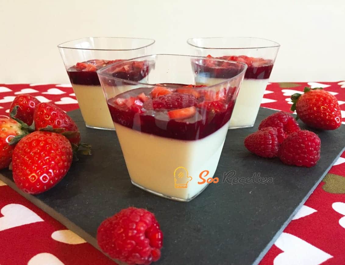 Panna Cotta aux fruits rouges - Sos Recette