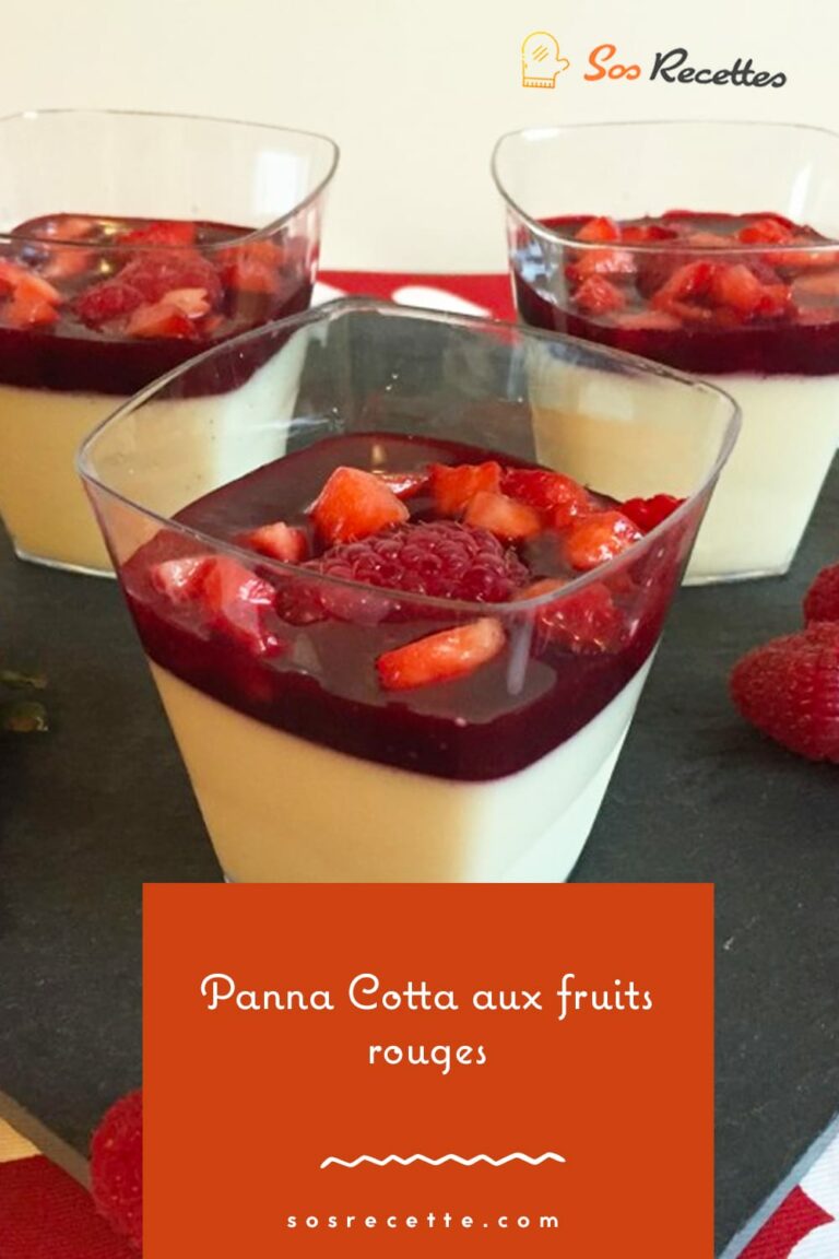Panna Cotta aux fruits rouges - Sos Recette
